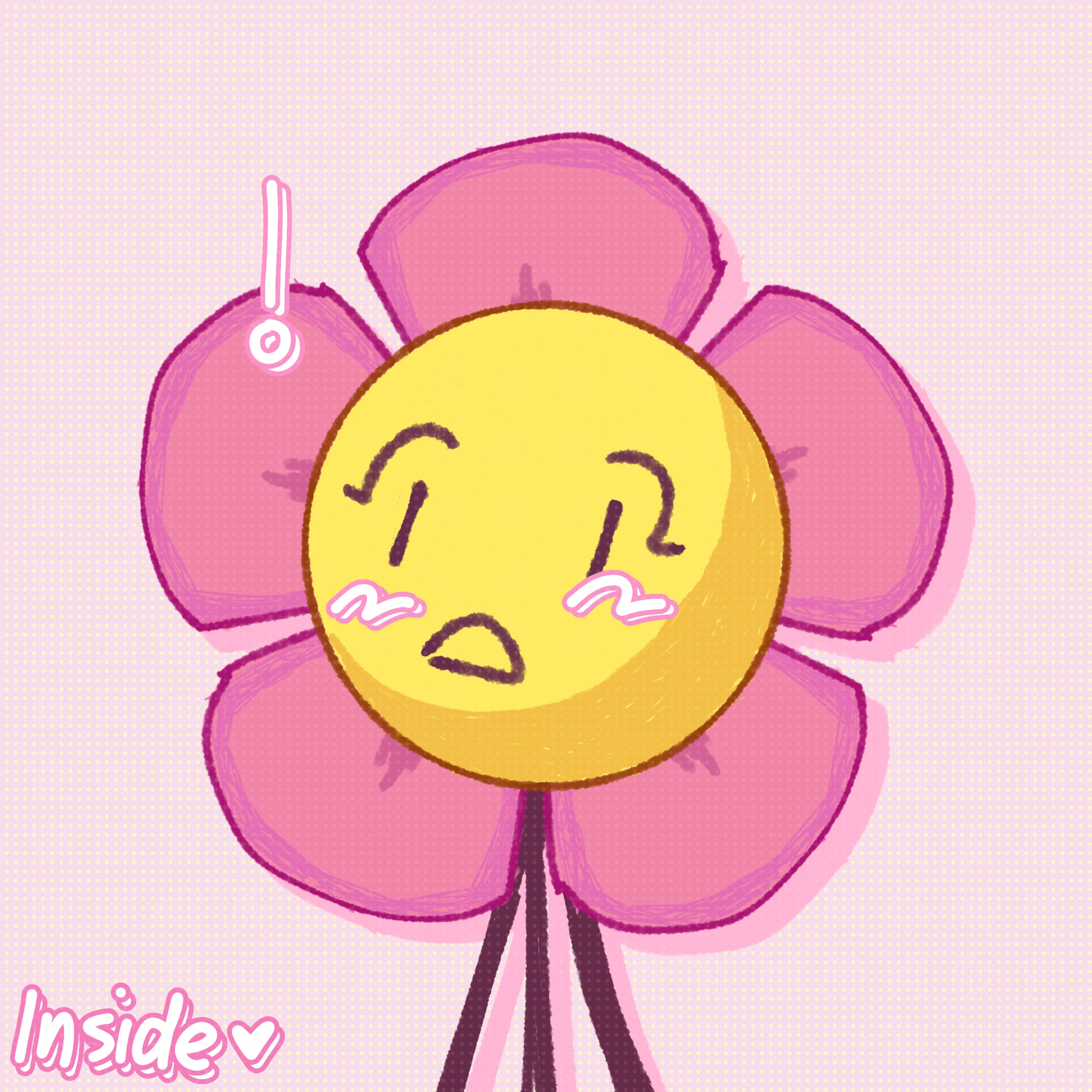testing my random and "new" artstyle on flower | Fandom