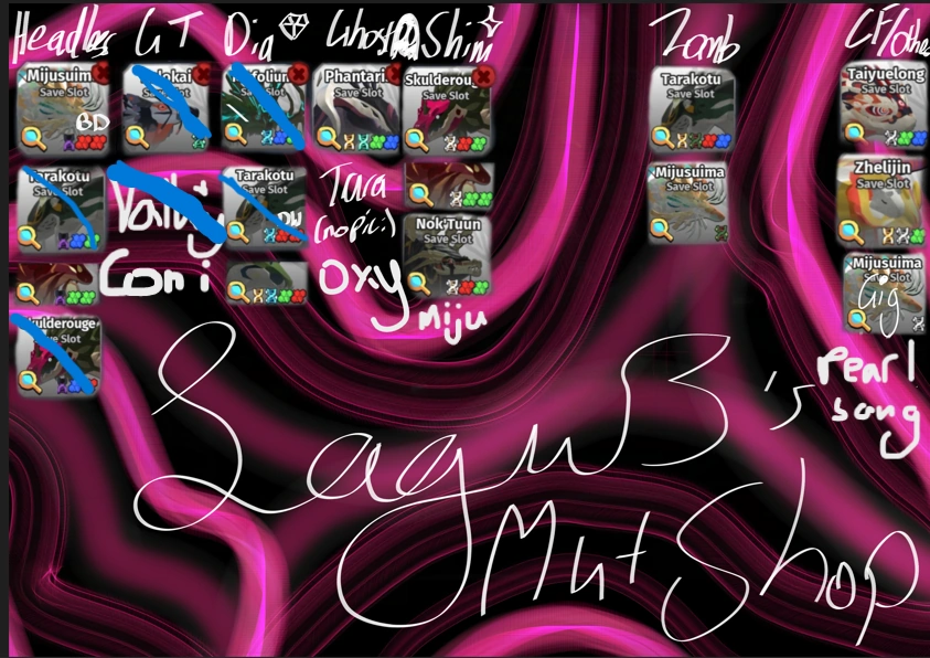 LAGU3’S MUTATION SHOP꧂ ** and lf gt vorp | Fandom