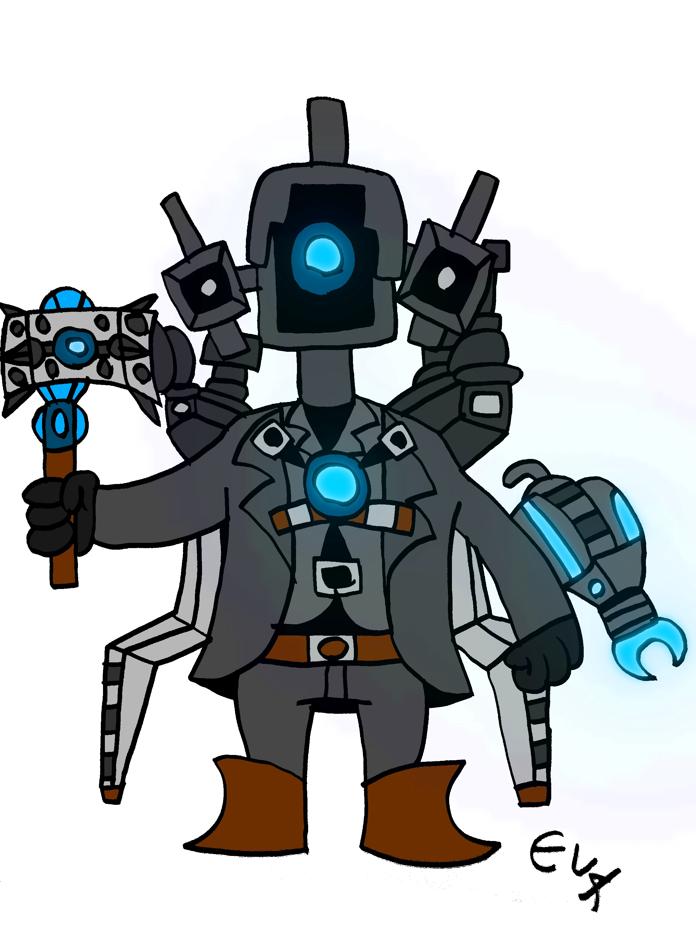 My drawing of the Upgraded Titan Cameraman | Fandom