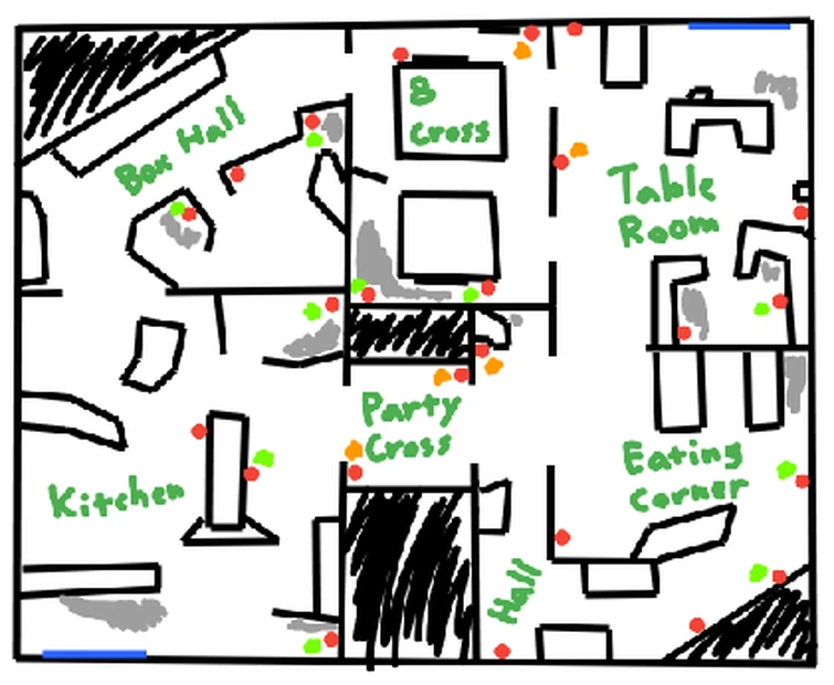 Mapping different floor layouts! Help me decide which one goes first ...