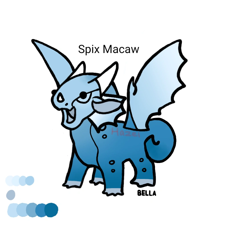 Part 6 of my bird dragon series - Spix Macaw | Fandom