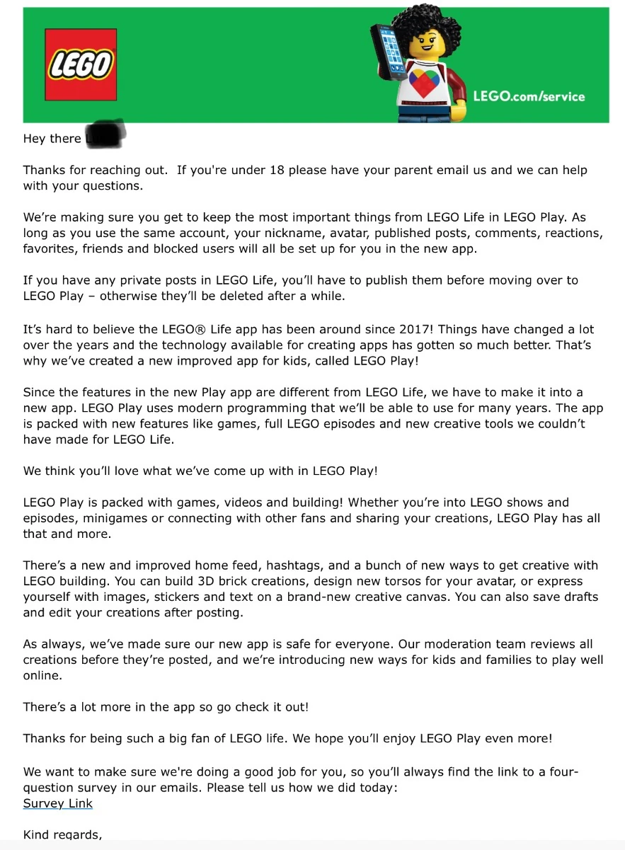 Wtf Lego customer service | Fandom