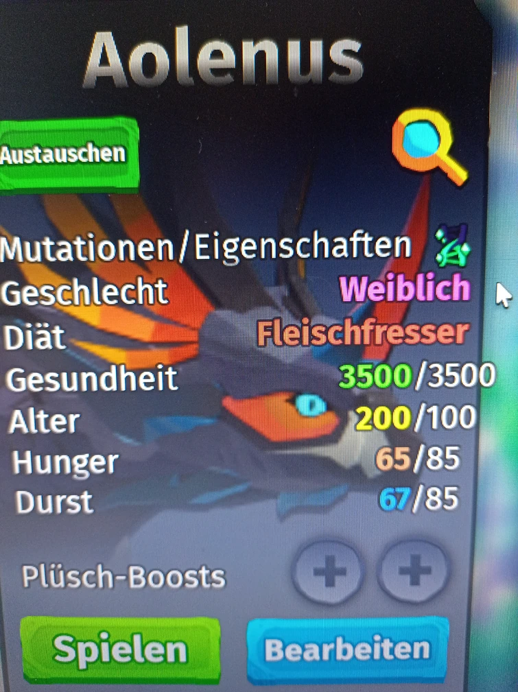 Selling glowtail aolenus for 5.5k or Trading it for octroma and small ...