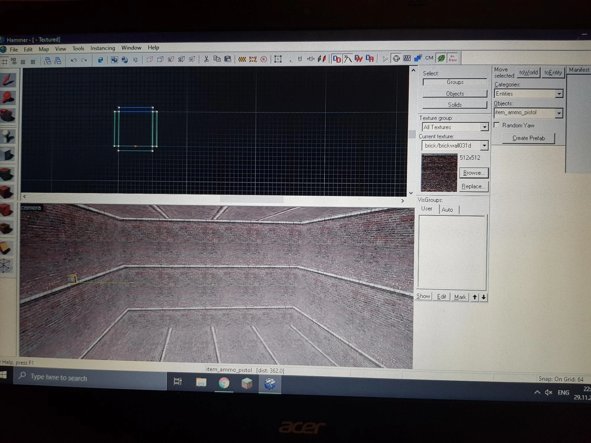 my first hammer map with pistol ammo | Fandom