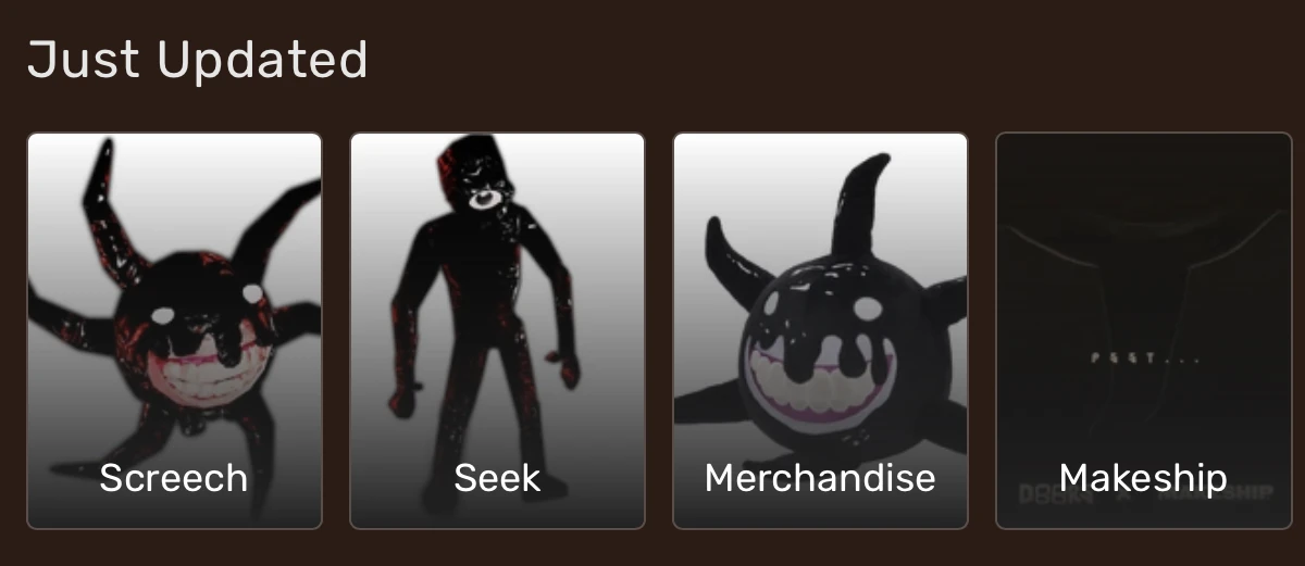 Normal screech and plush screech take seek and send him to makeship to ...