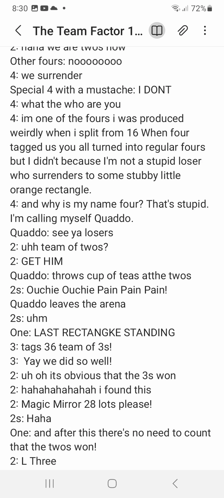 I finished the script | Fandom