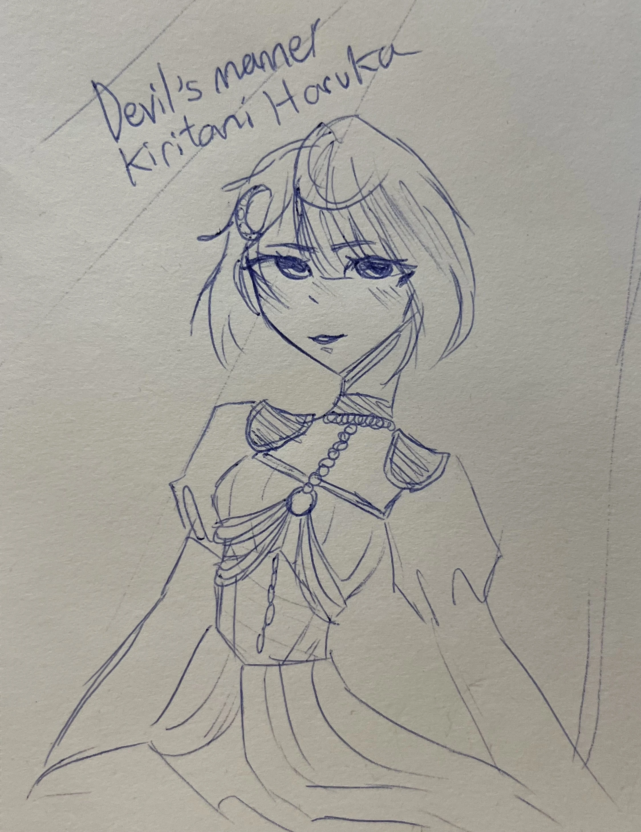 I drew devil’s manner haruka from memory | Fandom