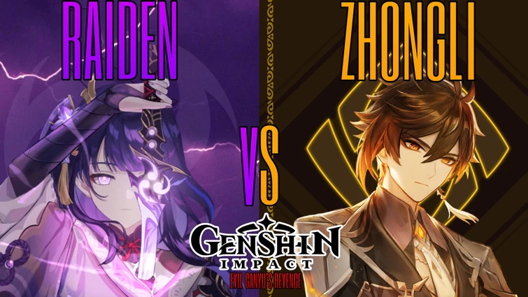 Genshin Impact: Evil Ganyu’s Revenge Raiden vs Zhongli Poster | Fandom