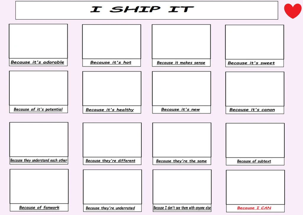 Make your own ship chart | Fandom