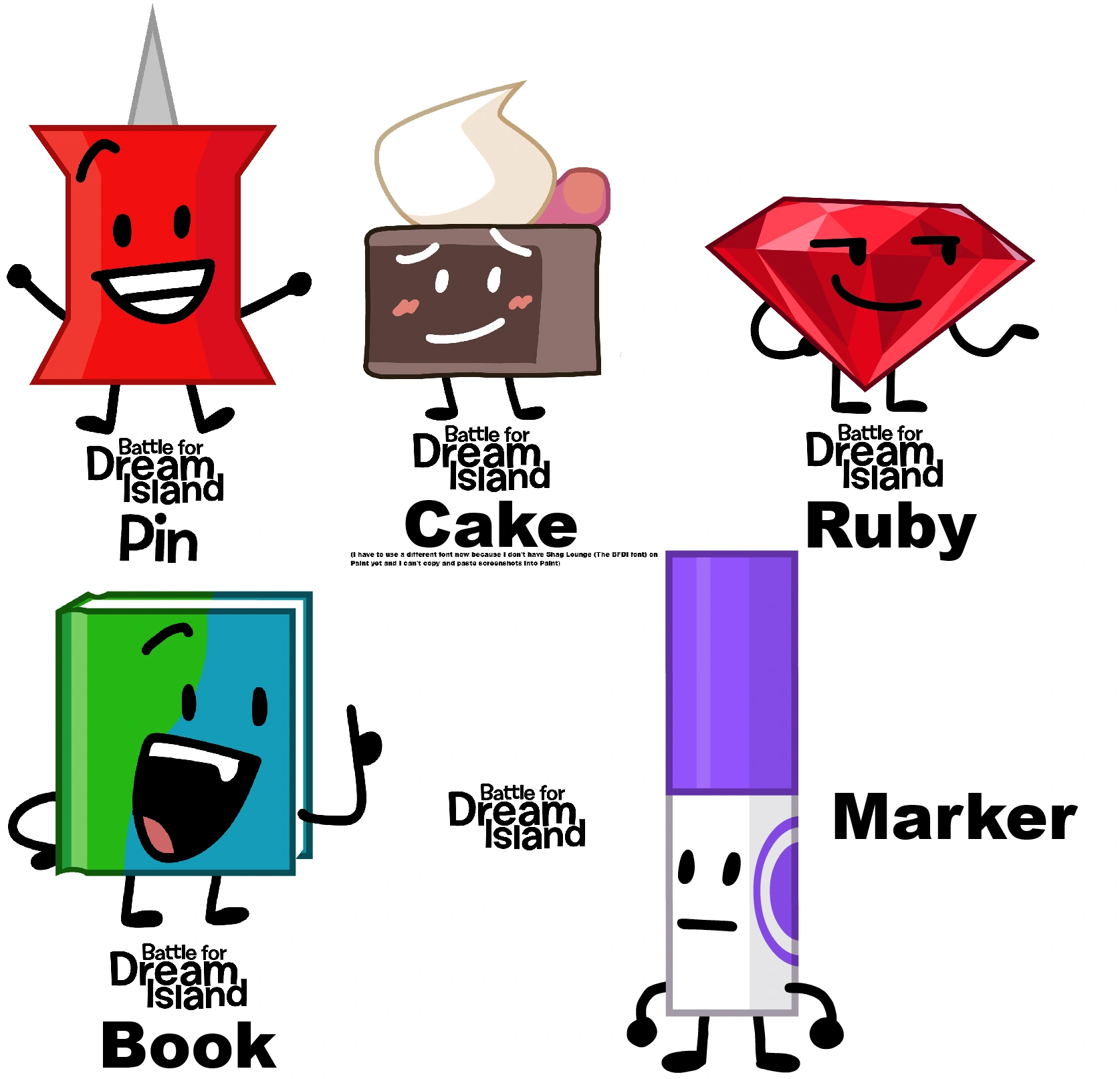 so i made sheets of bfdi paper cutouts for yall (especially me) to ...