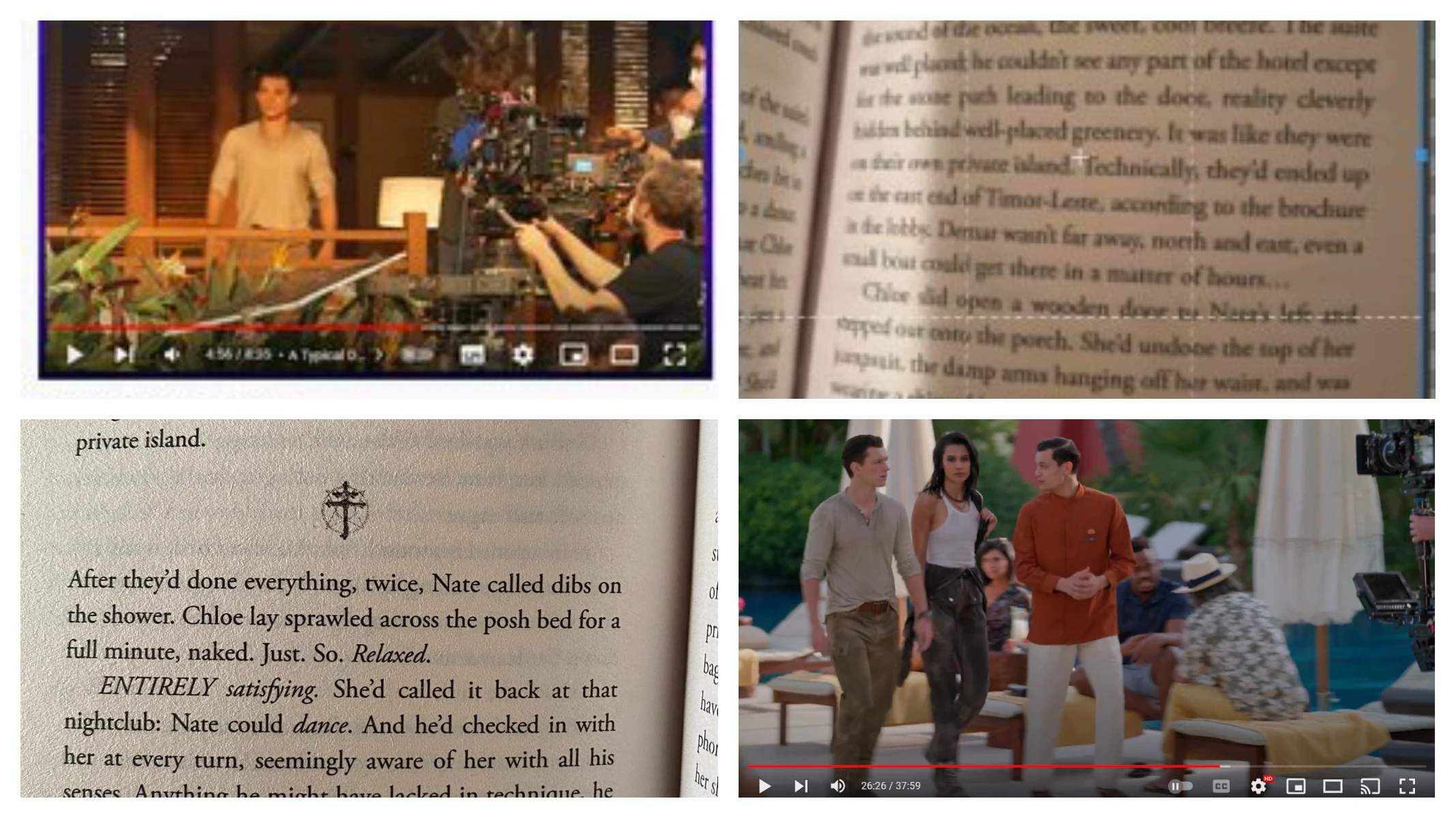 Evidence that the Nate and Chloe Romantic Unreleased deleted scene exists. | Fandom