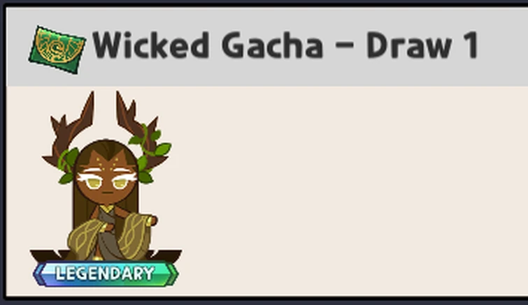 just got millennial tree cookie... from a single pull... in the wicked ...