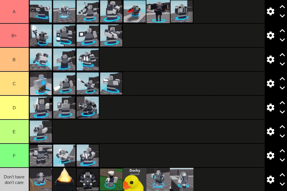 rate my tier list 1 to 10 (don't bully me bc I don't have farmer) | Fandom