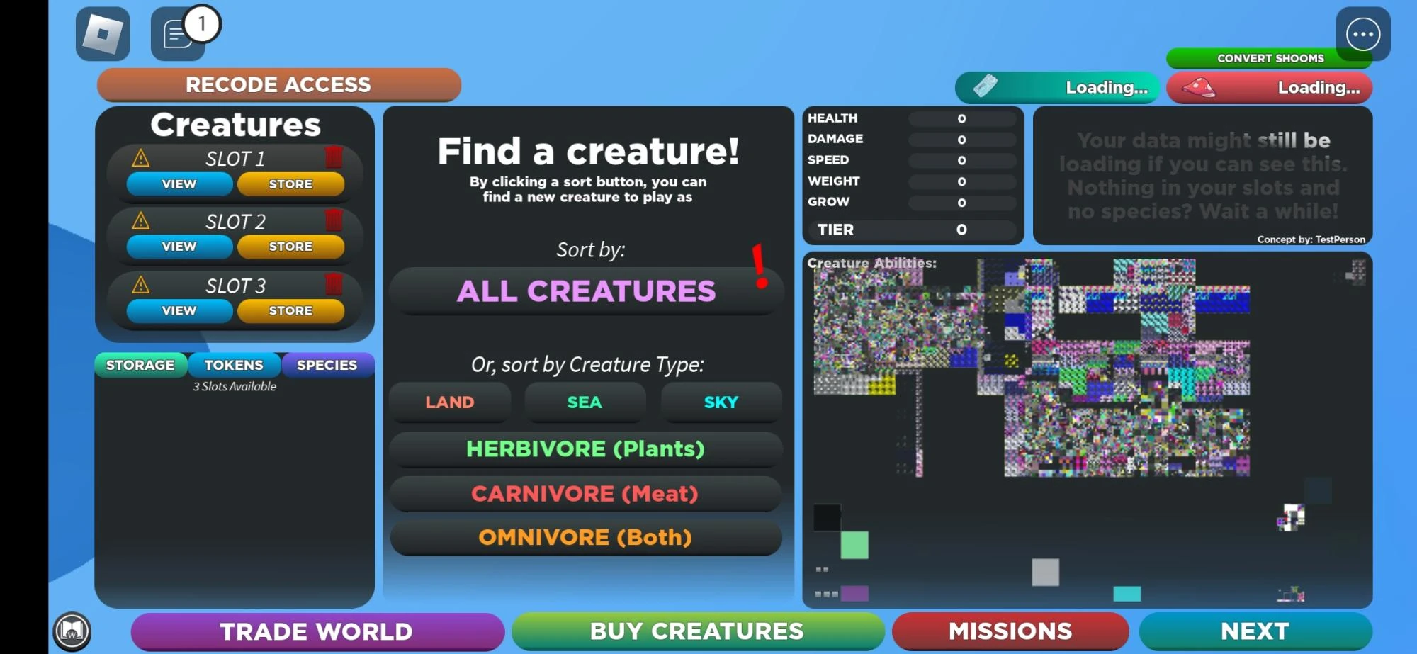 Heheheh I got the missing-no creature before yall did