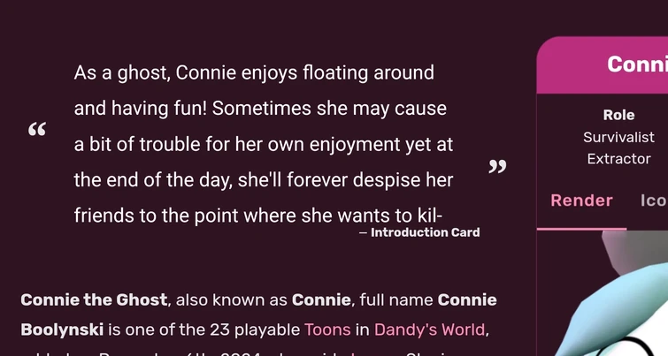 What the hell is this introduction card for connie | Fandom