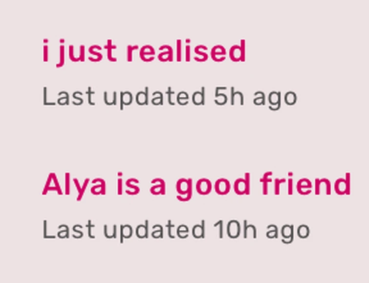 i just realised | Fandom