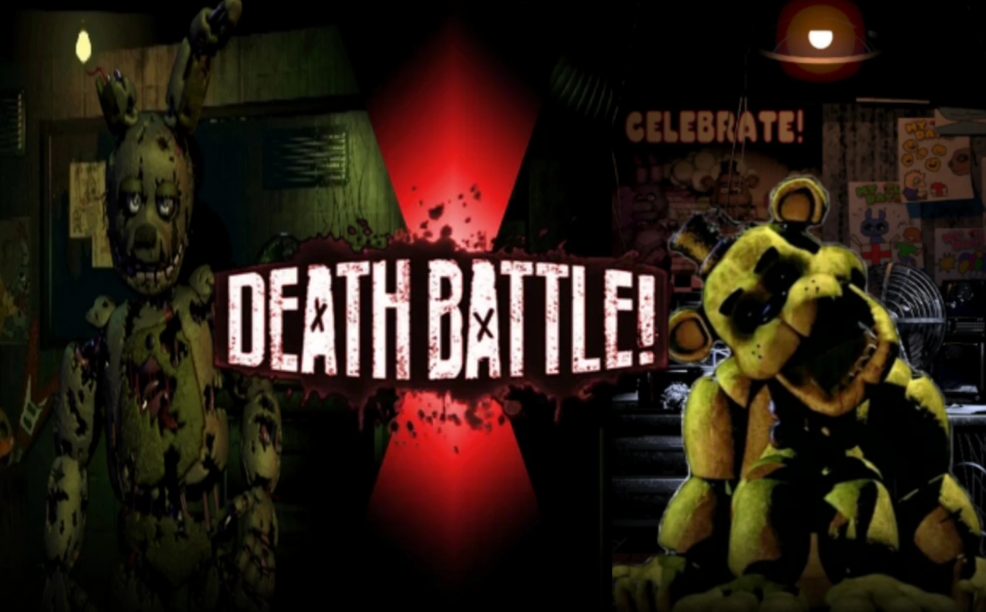 Golden Freddy VS springtrap (Five nights at Freddy's Vs fnaf 3) | Fandom