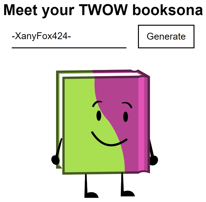 My TWOW booksona | Fandom