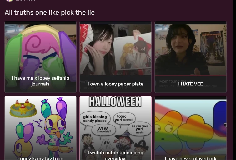 please stop the "_ truths, _ lie" trend | Fandom