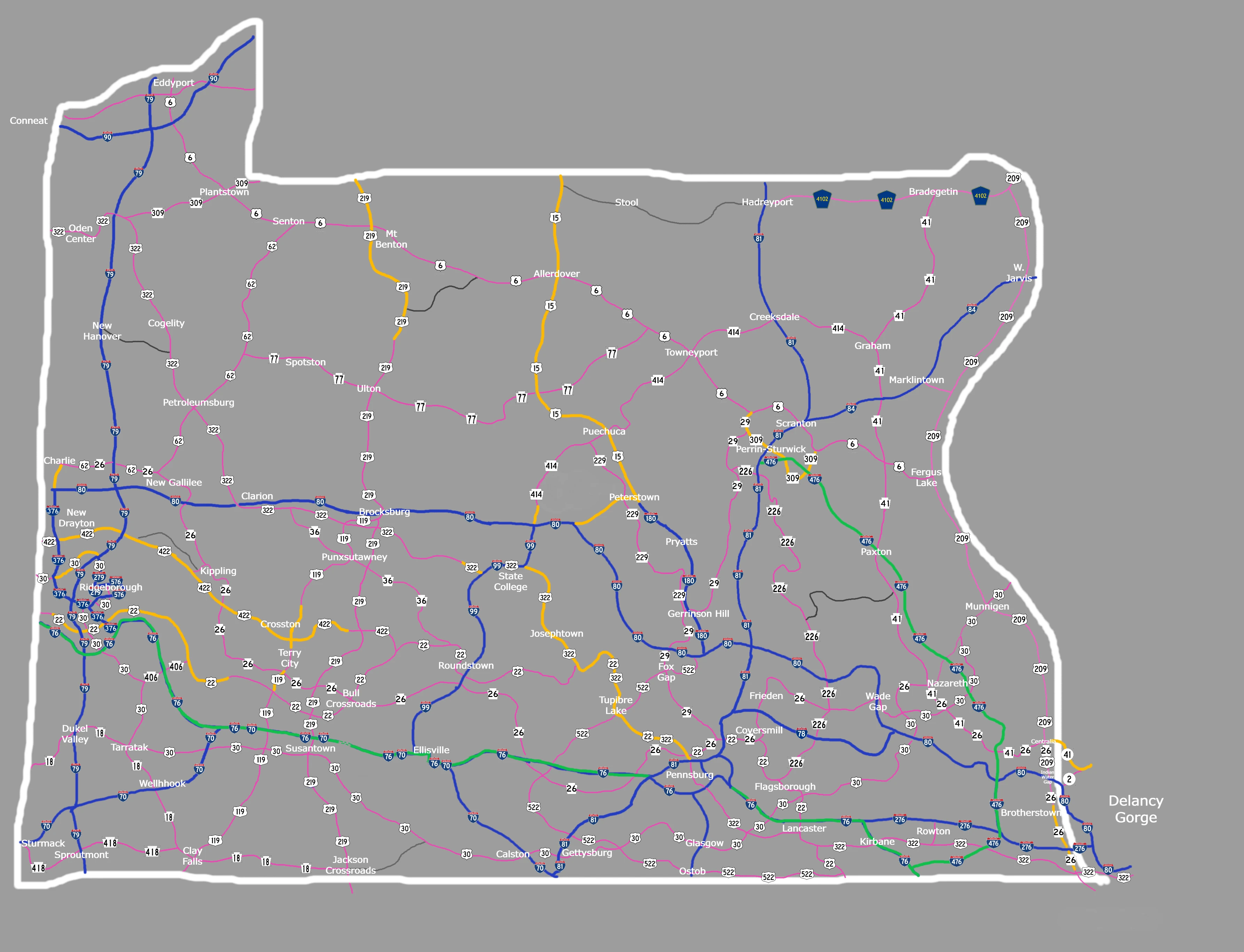 what if Pennsylvania was in the UDU? (fan made map) | Fandom