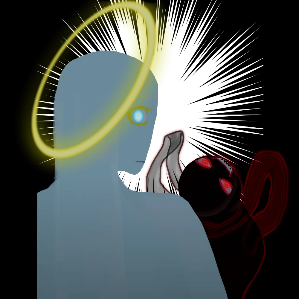 A fanart someone made for me (Black Entity & White Entity) | Fandom