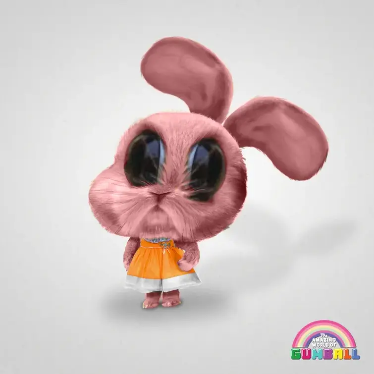 Dude, I sawed these realistic versions of gumball characters and I must ...