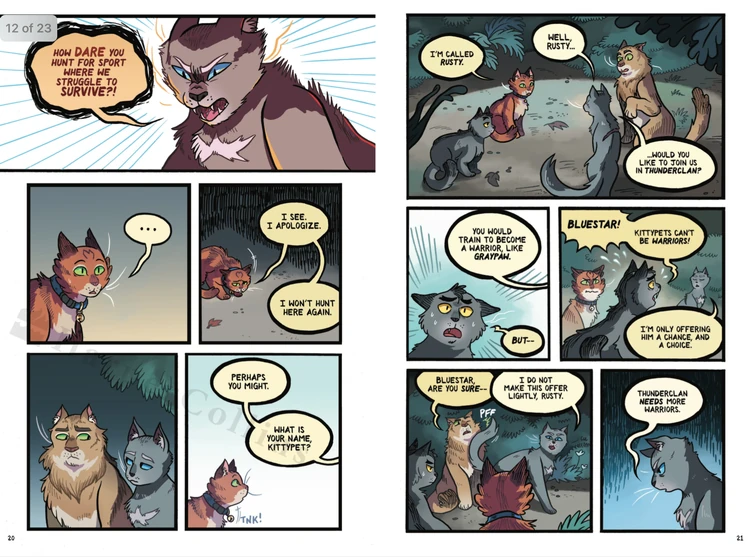 MORE WARRIOR CAT GRAPHIC NOVEL OFFICIAL SNEAKPEAKS?! 😨 | Fandom