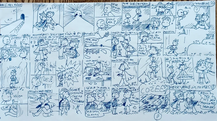 What my Sky comic looks like (Cannot read). | Fandom