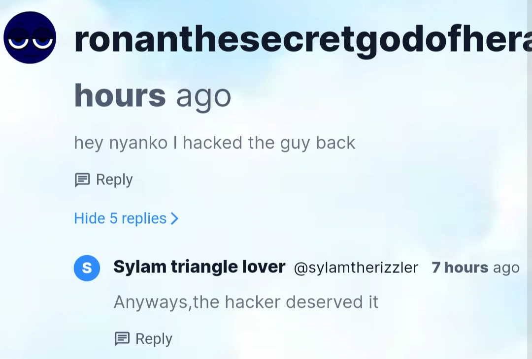 Props to this guy for hacking the hacker back 👍👍👍👏👏👏👏👏👏👏 | Fandom