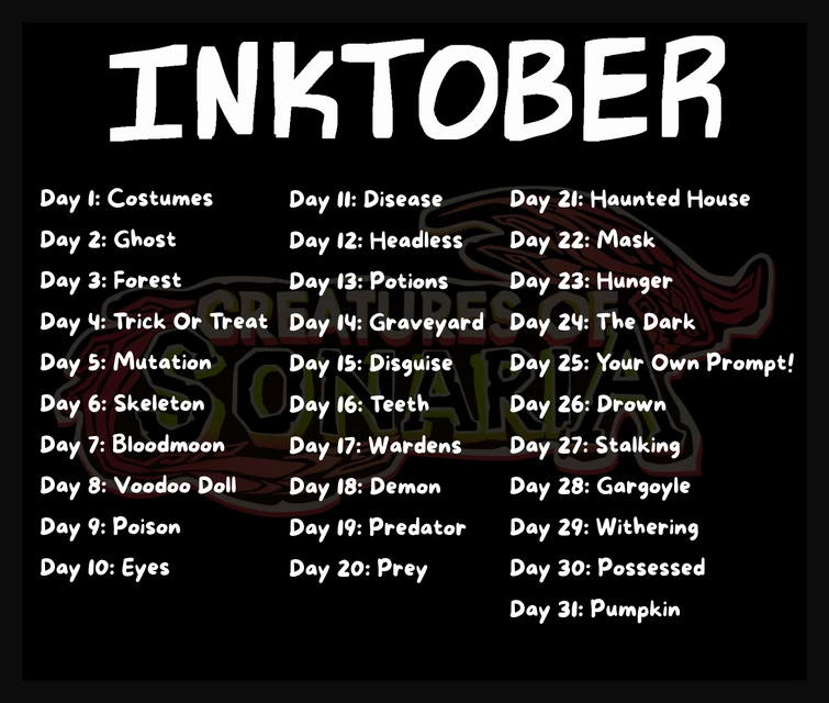 CoS 2025 Inktober Contest! 🎃 | Fandom