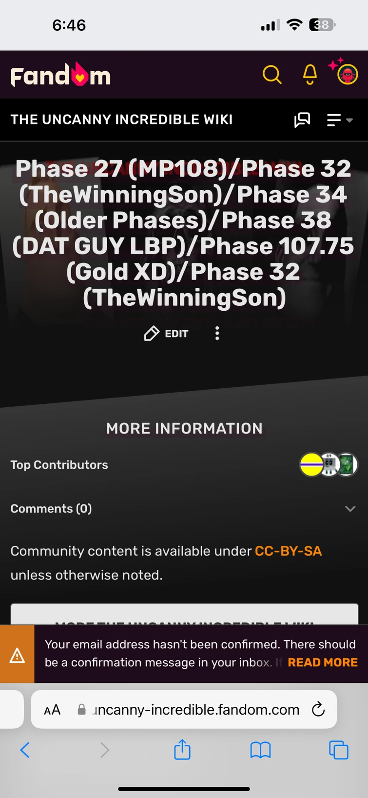 What happened to the page of phase 32 (thewinningson)? | Fandom