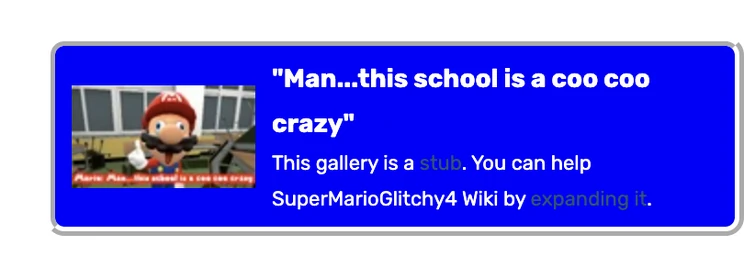 If there is Stub and Gallery stub | Fandom