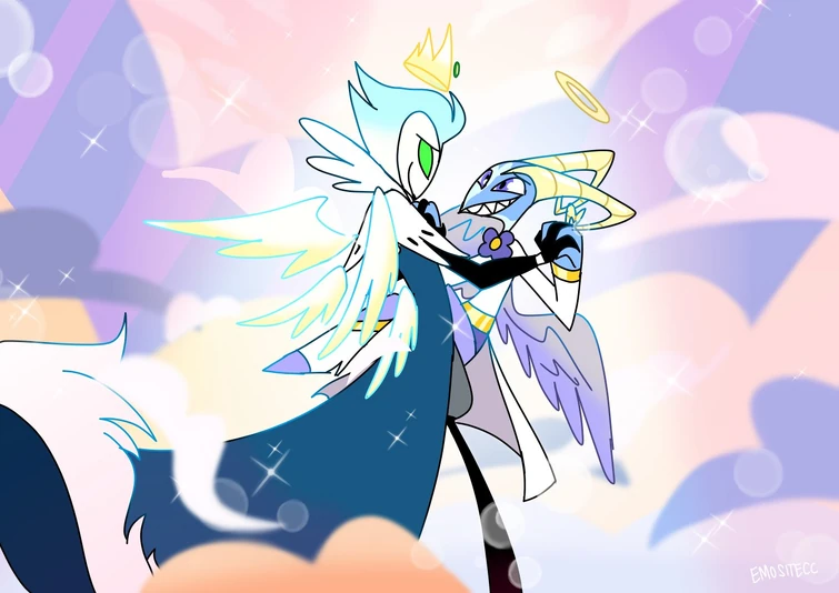 Stolas and Blitzo as angels 💙 By EMositeCC | Fandom