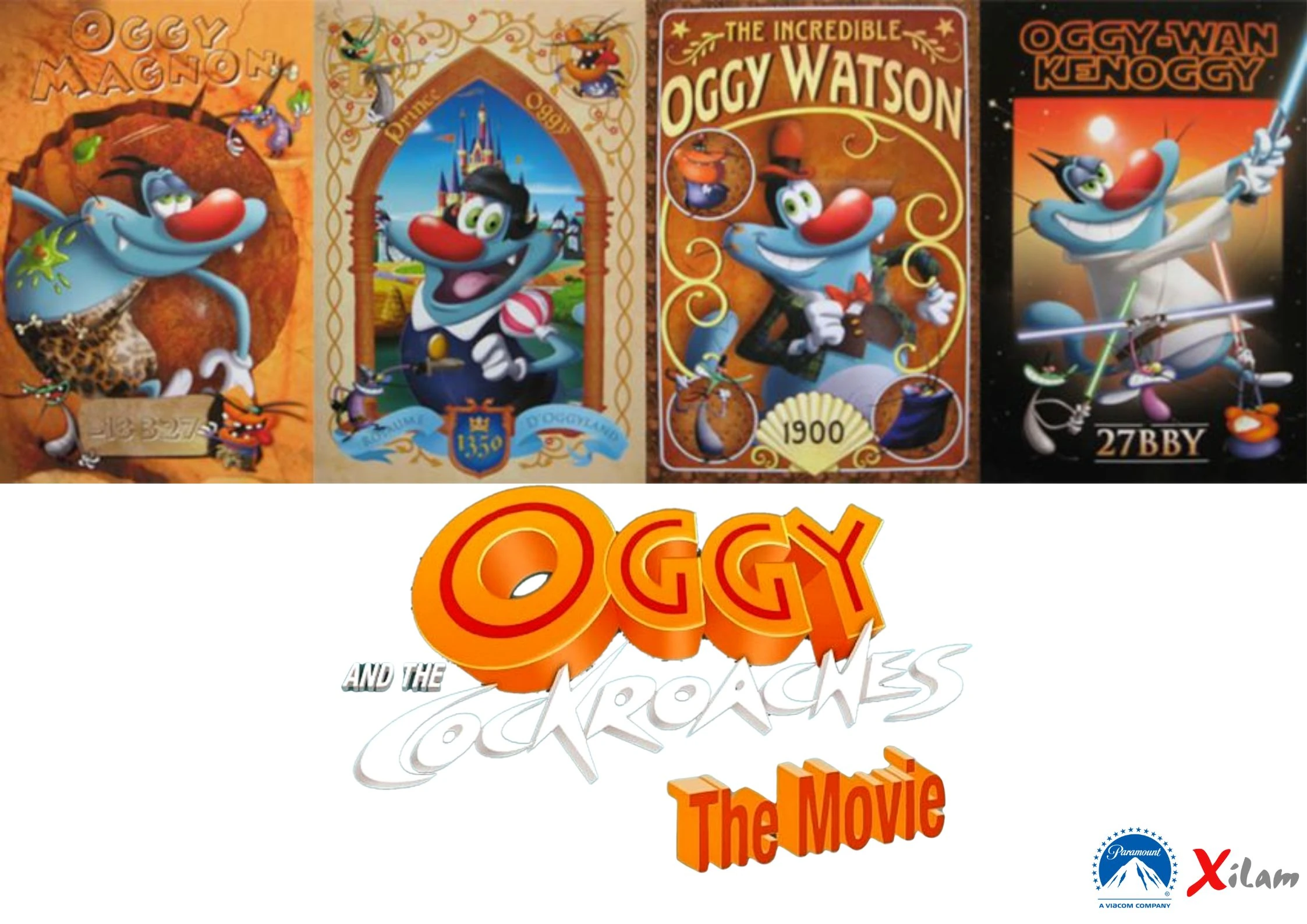 Oggy And The Cockroaches: The Movie (2013) Teaser Poster Concept Art ...