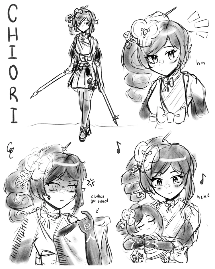 Chiori sketches | Fandom