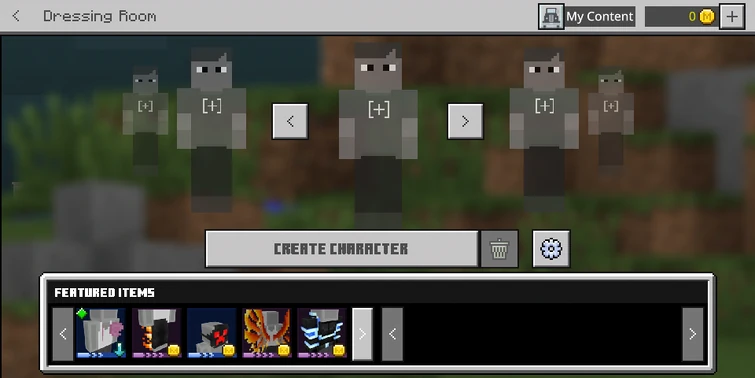 piel vacía | the placeholder skin from bedrock character creator ...