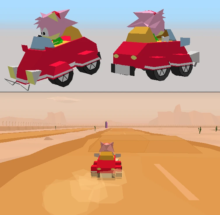 Amy Rose's Sonic R custom car model | Fandom