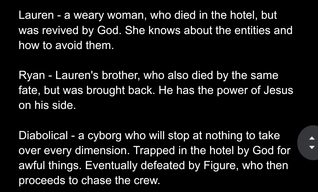 Doors Wiki Lore Character Descriptions V.3 | Fandom