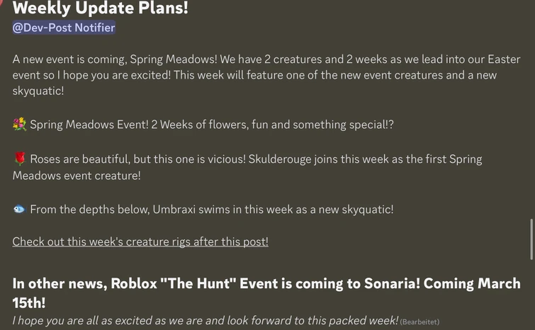 Chat what’s the Updat for this week | Fandom