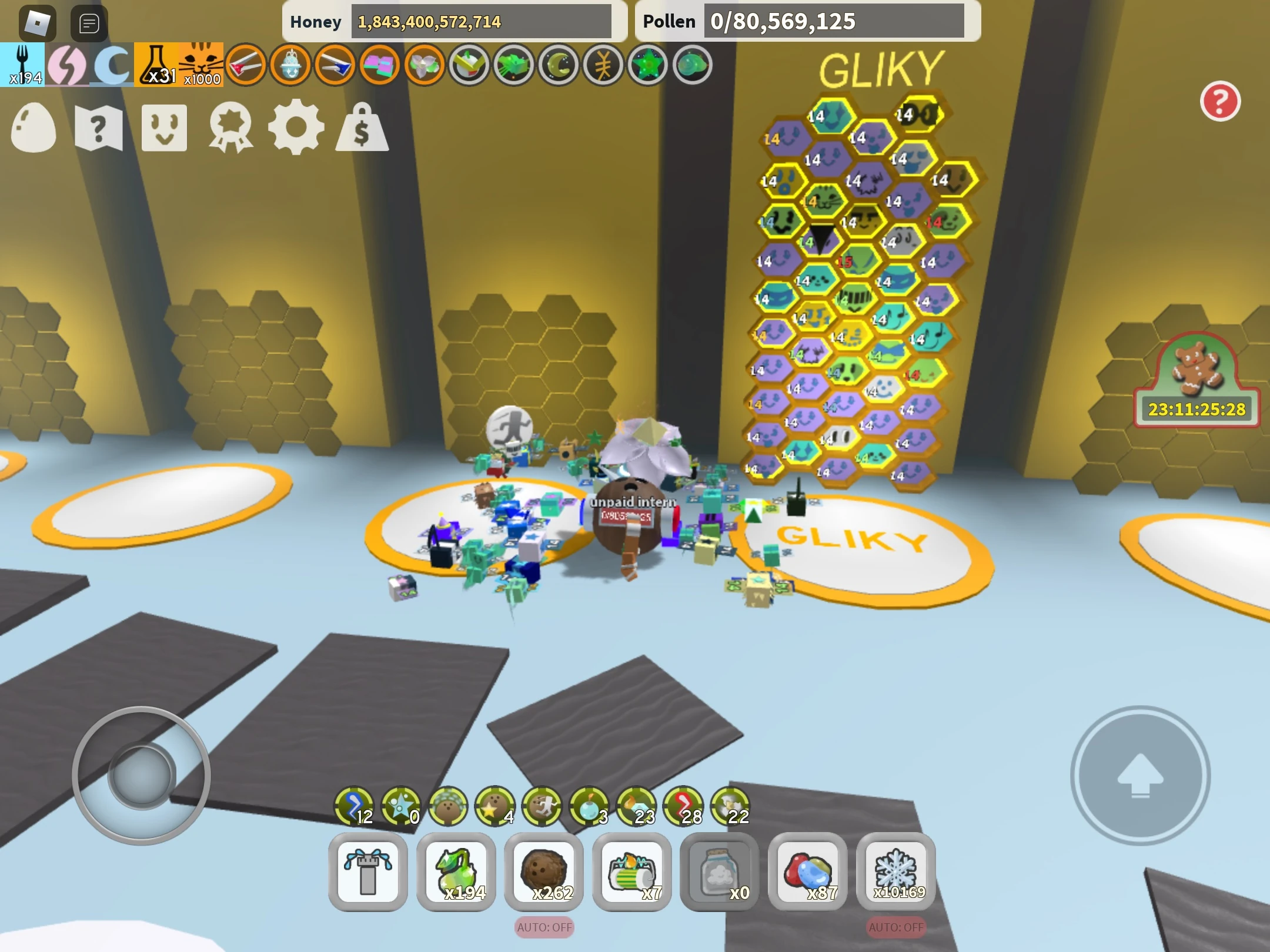 My rng for blue mythic bees is terrible. And now that there is a blue ...