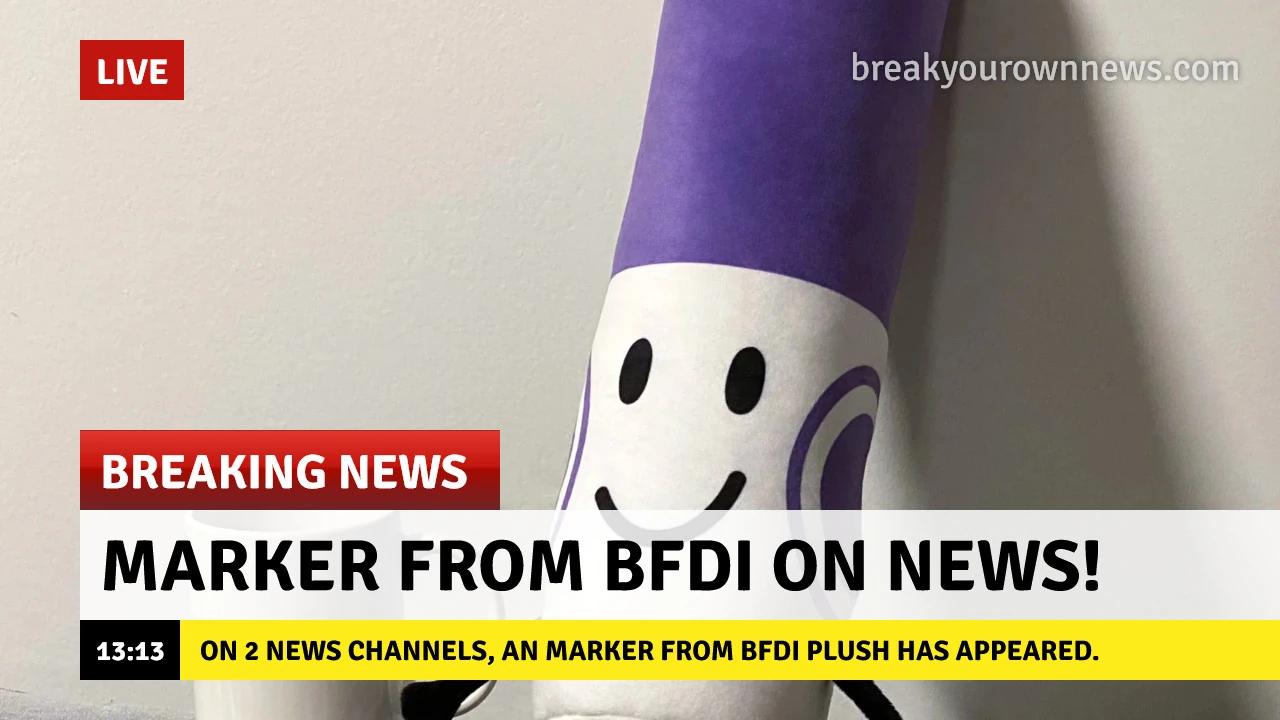 Marker from bfdi on BBC news. | Fandom