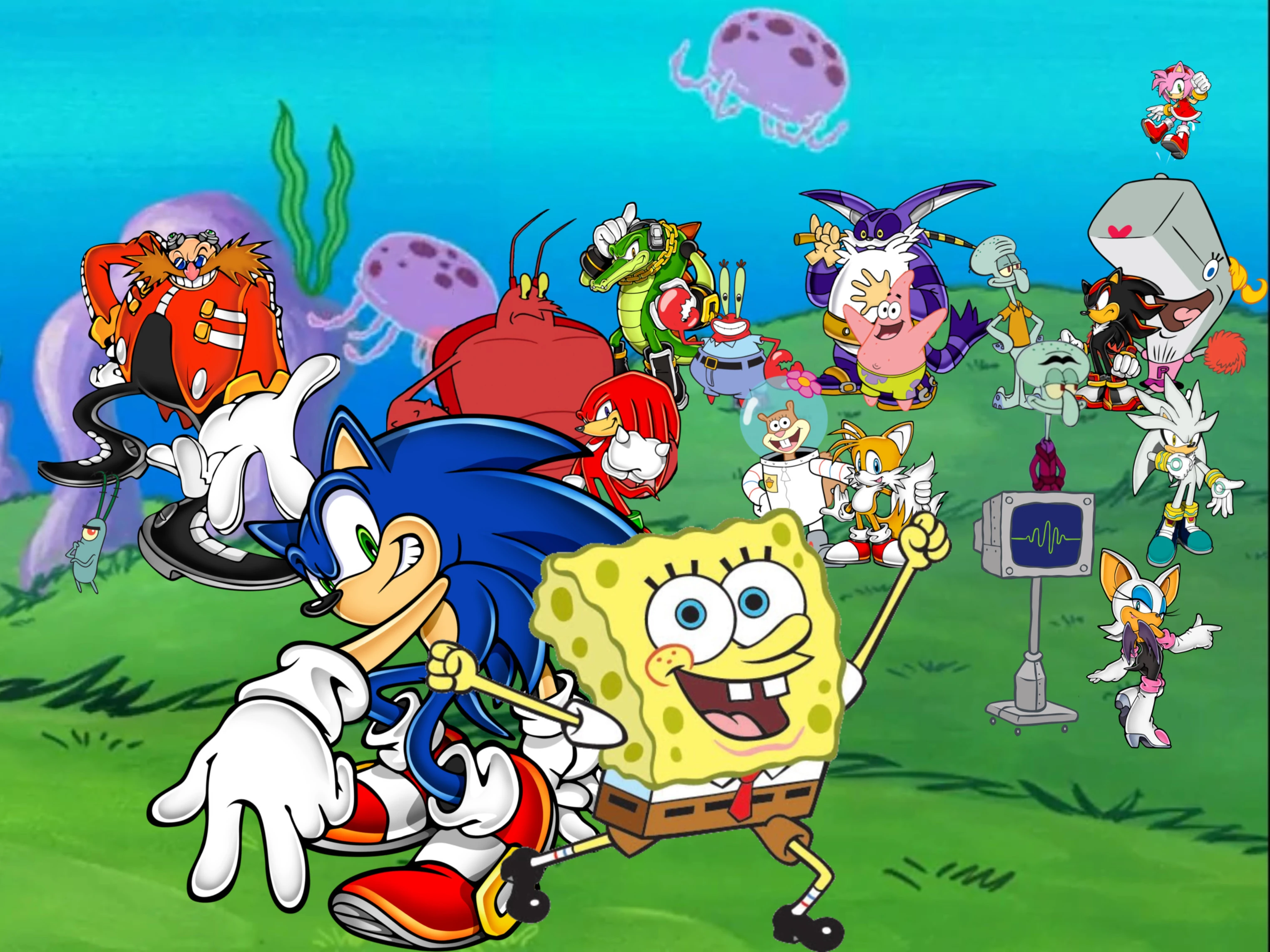 SpongeBob And Sonic Crossover | Fandom