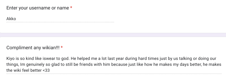 wikian compliments!! p1 | Fandom