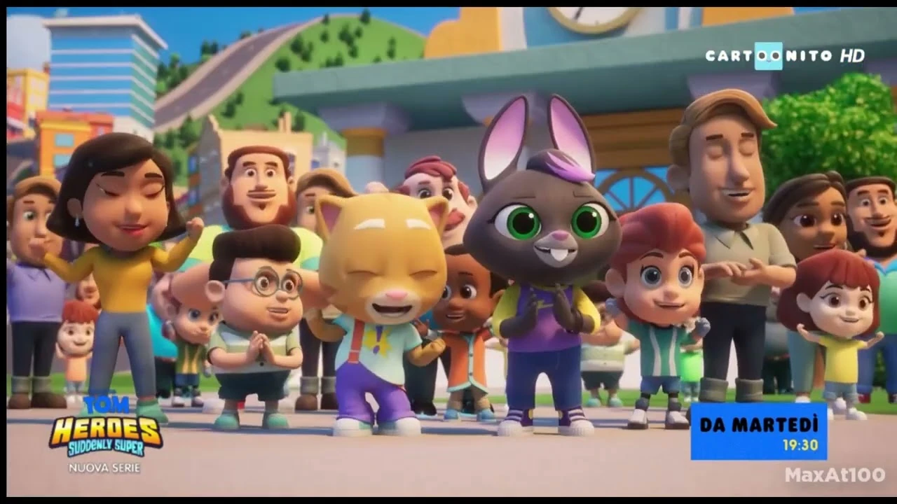 "Talking Tom Heroes: Suddenly Super" Promo №2 (Cartoonito Italia) | Fandom