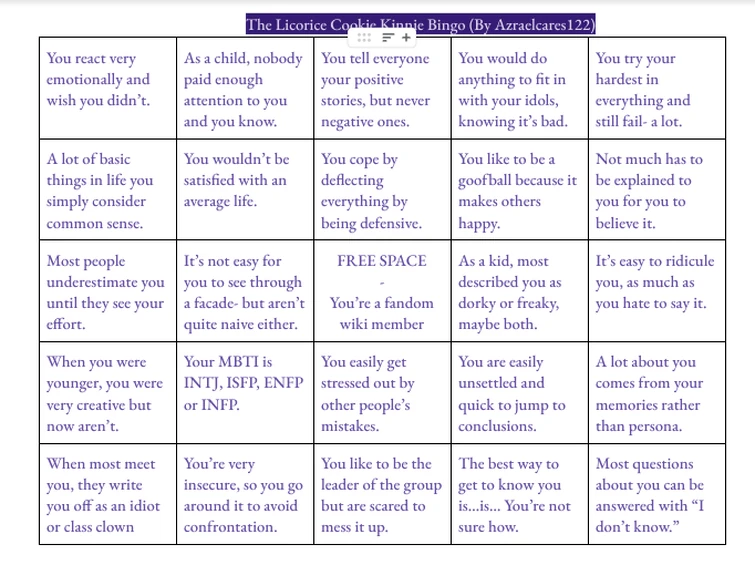 Kin Bingo 2 | CRK | Fandom