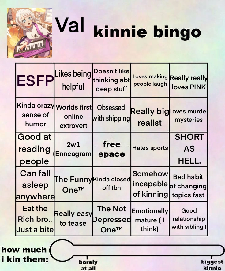 Made a kinnie bingo | Fandom