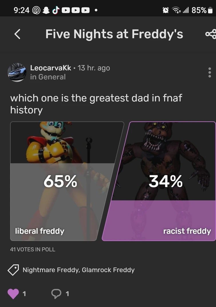 which one is the greatest dad in fnaf history | Fandom