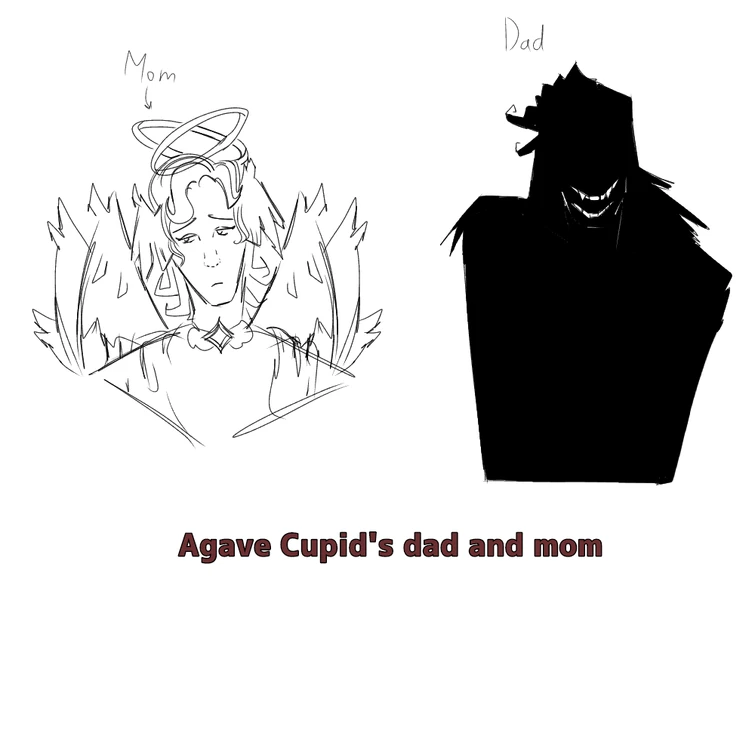 Out of boredom, I decided to draw Agave Cupid's mom and dad | Fandom