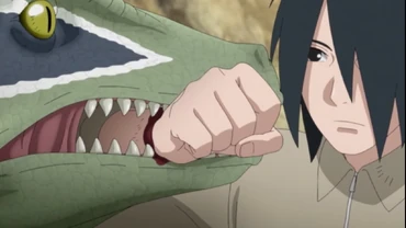 Dinosaur king anime, dinosaurs vs Meno and his chewtoy adult sasuke ...