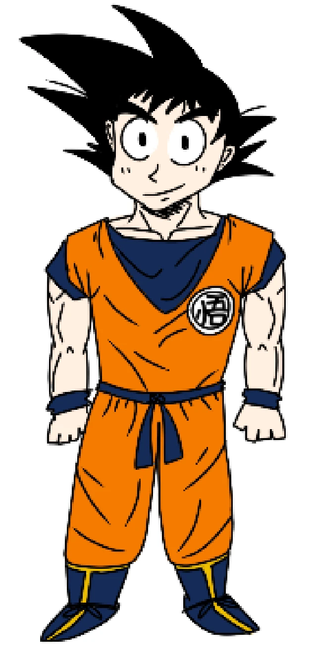 First real attempt at drawing Goku, thoughts? | Fandom